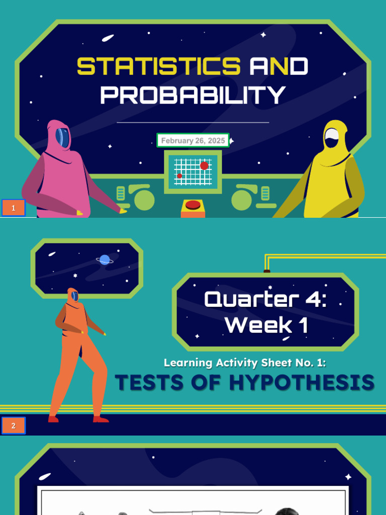 Quarter - 4 - Statistics and Probability Week 1 - LAS No 1 | PDF | Type ...