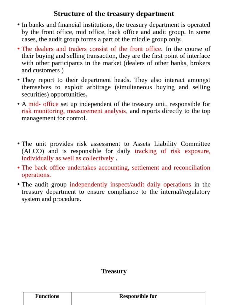 Chapter 2 Treasury Organization and Structure | PDF | Foreign Exchange ...
