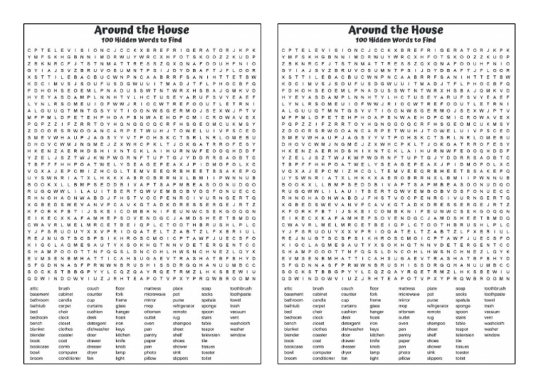 Word Search House | PDF