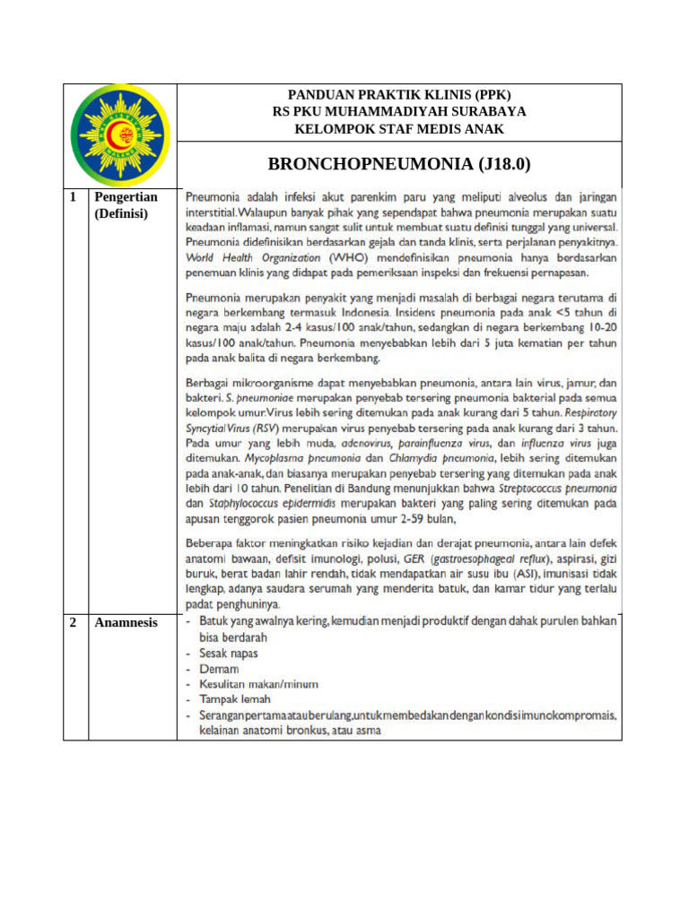 BRONCHOPNEUMONIA | PDF