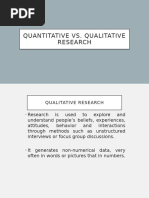 Quali vs. Quanti Types of Quanti Design | PDF | Quantitative Research ...