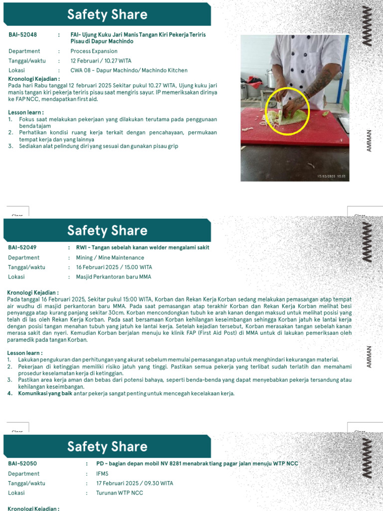 Daily Safety Share 18.02.2025 1 | PDF