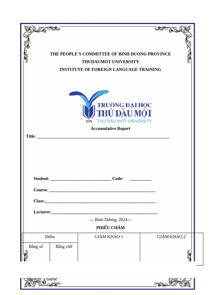 Mini-Project - Accumulative Report Sample | PDF