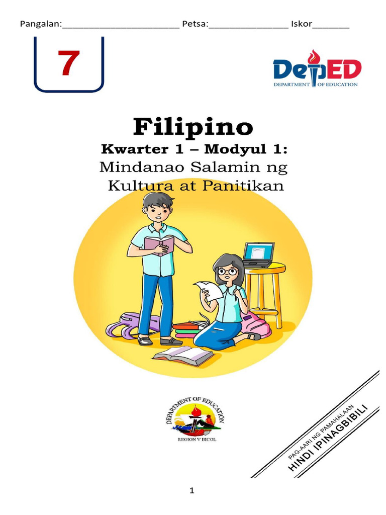 G7 Filipino Q1 M1 | PDF