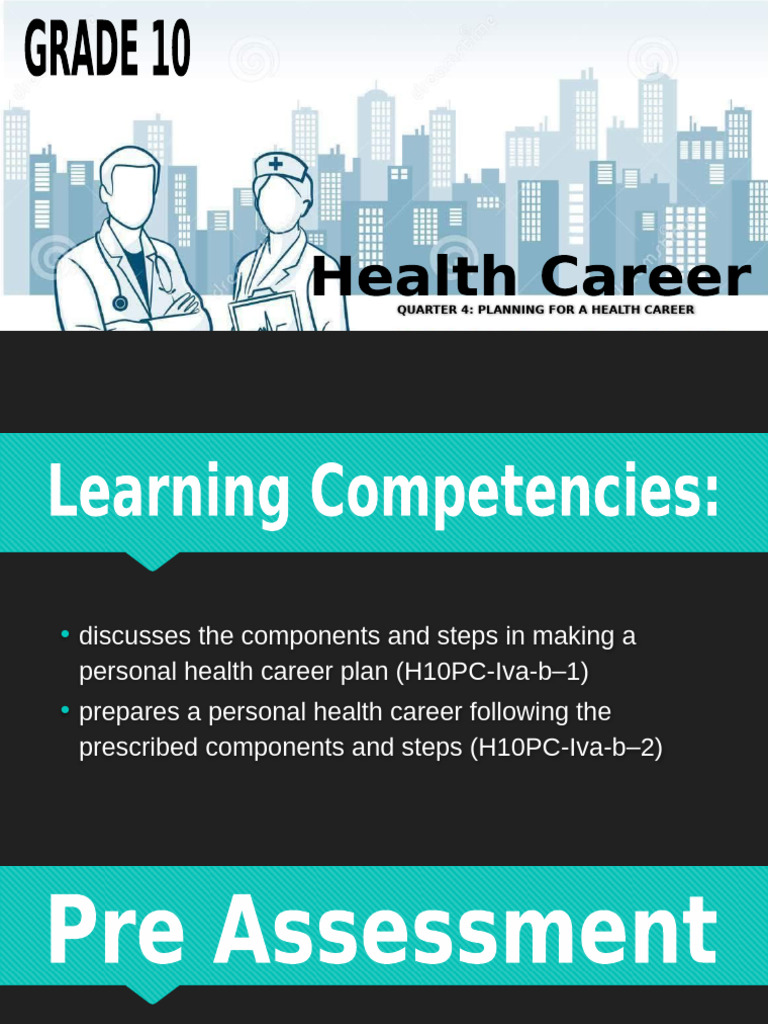 Health Career Planning Guide | PDF | Decision Making | Profession