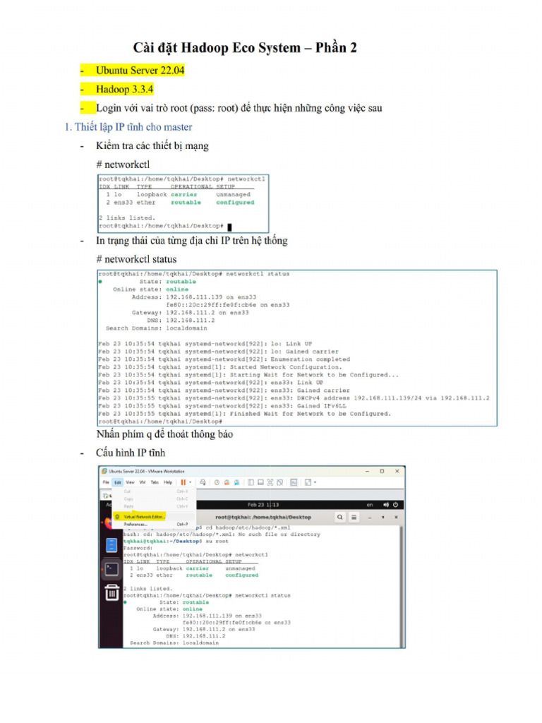 Lab03 Hadoop 02-Cluster | PDF