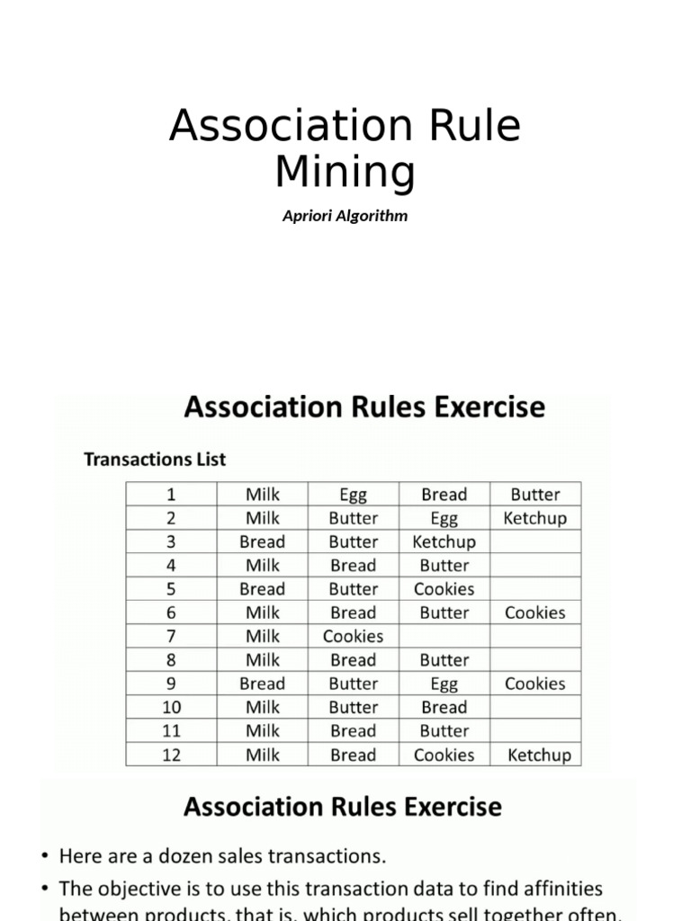 11-Association Rule Mining Through Aprioir Algorithm | PDF