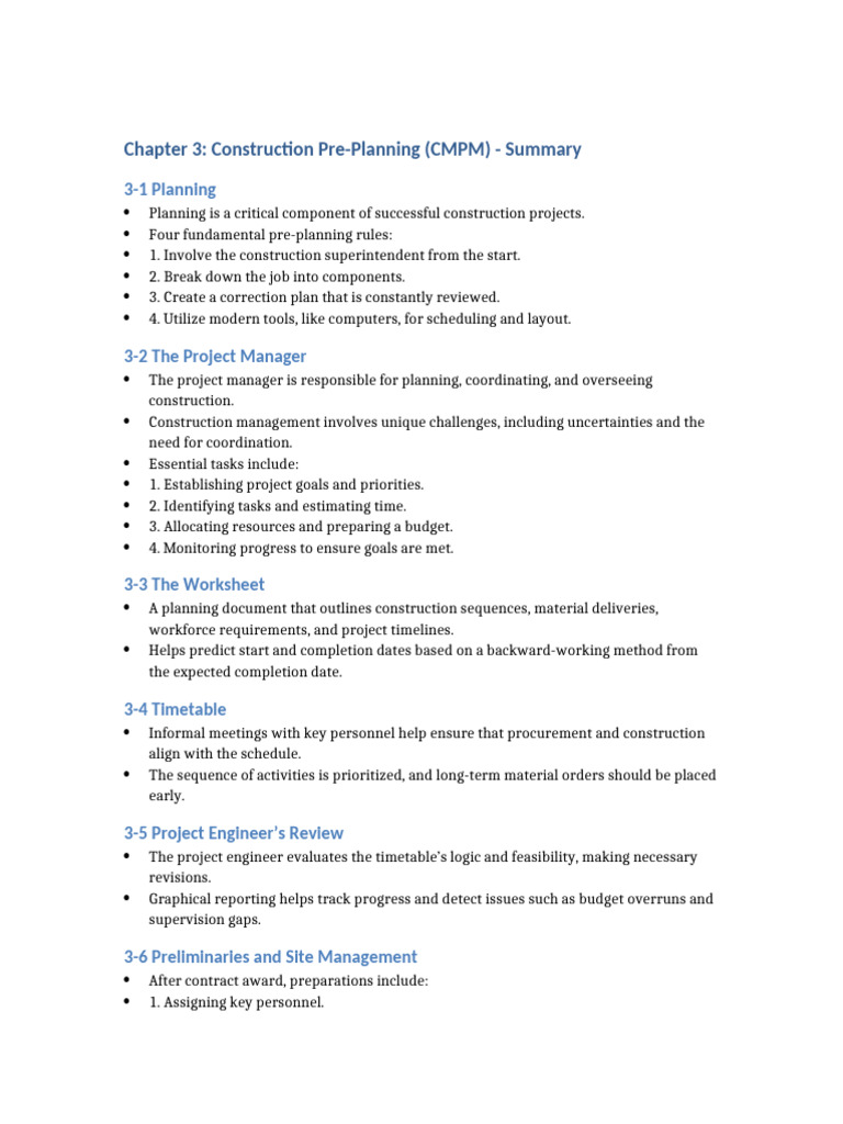 Chapter_3_Summary | PDF | Budget | Procurement