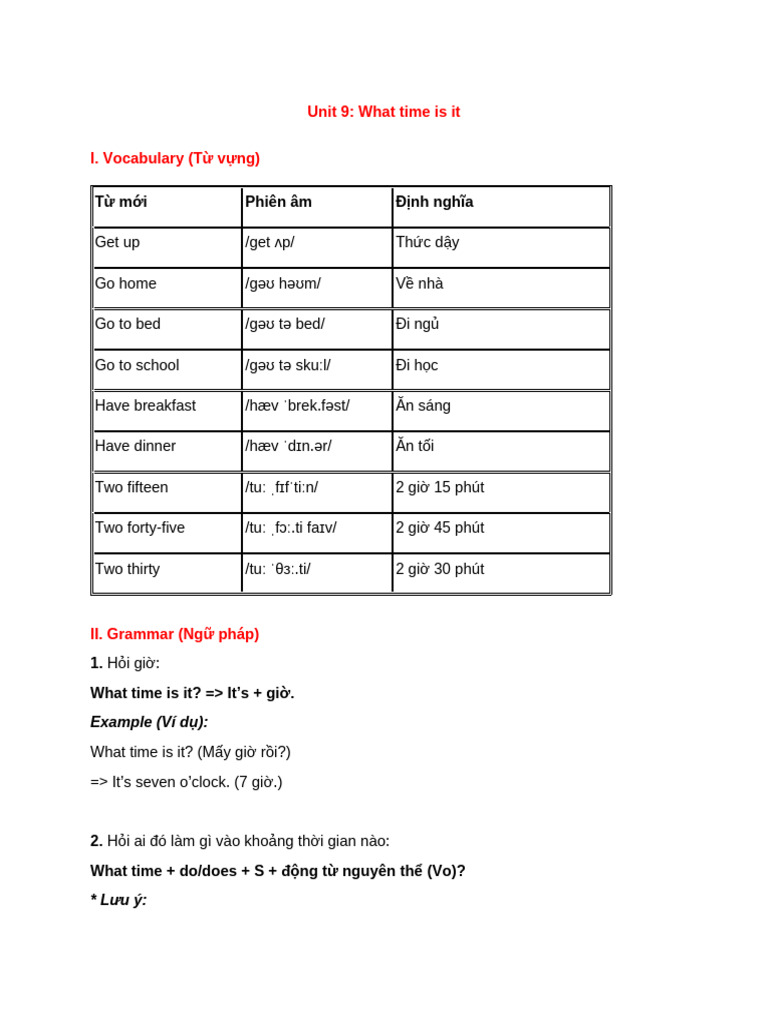 Grade 4 - Unit 9 | PDF