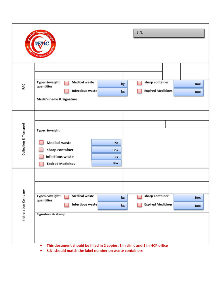 Medical Waste Manifest-5 | PDF