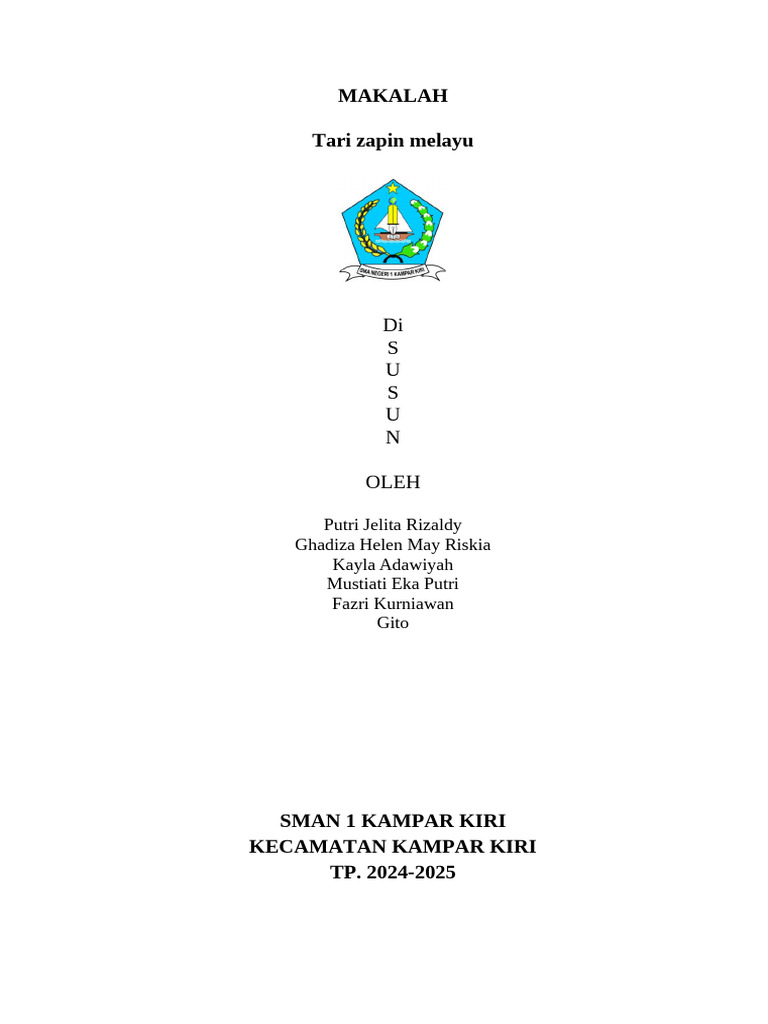 Tari Zapin Melayu: Sejarah dan Teknik | PDF