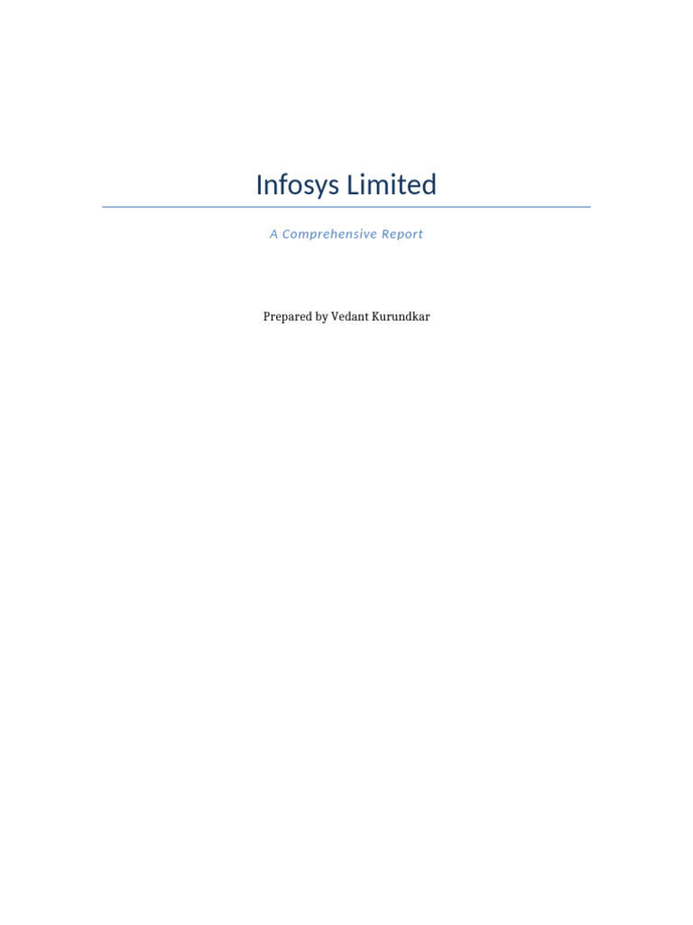 Infosys Report | PDF | Corporate Social Responsibility | Business