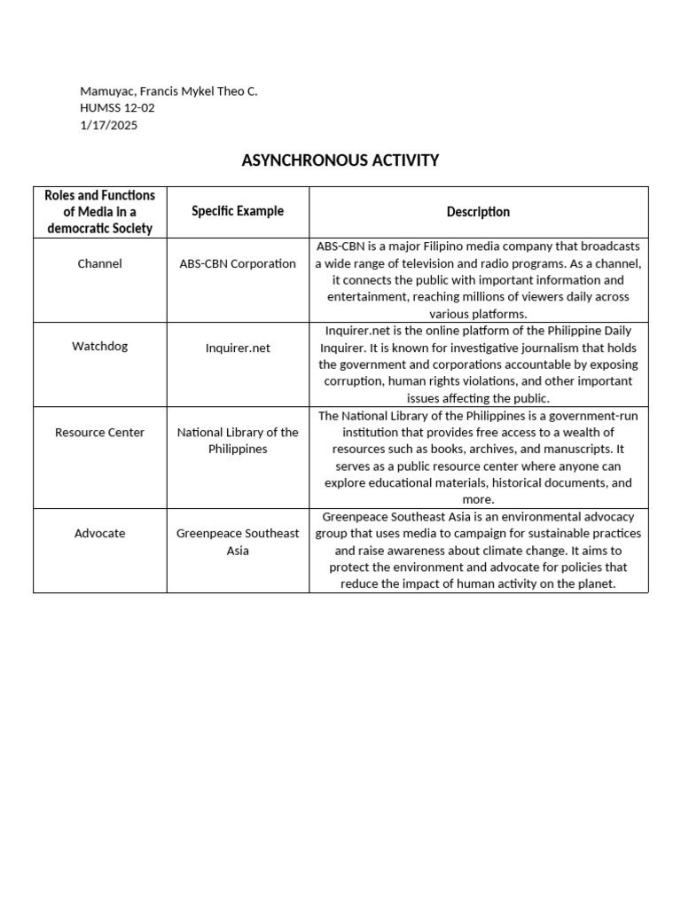 asynch task by francois | PDF