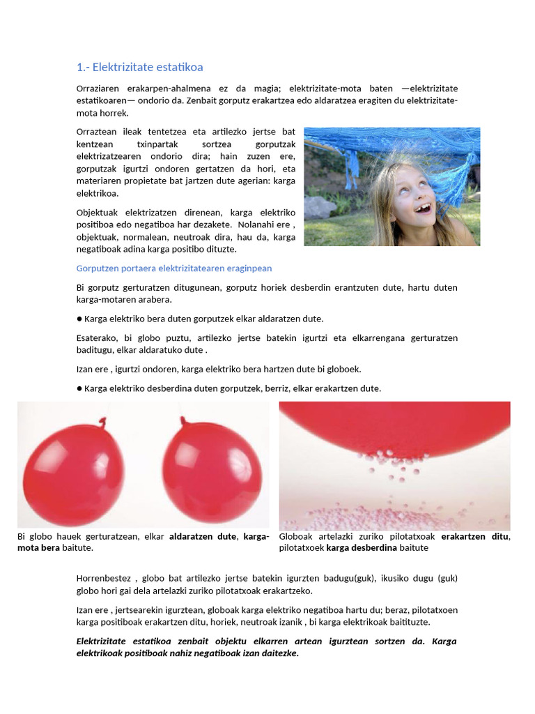 Elektrizitatea Eta Magnetismoa | PDF