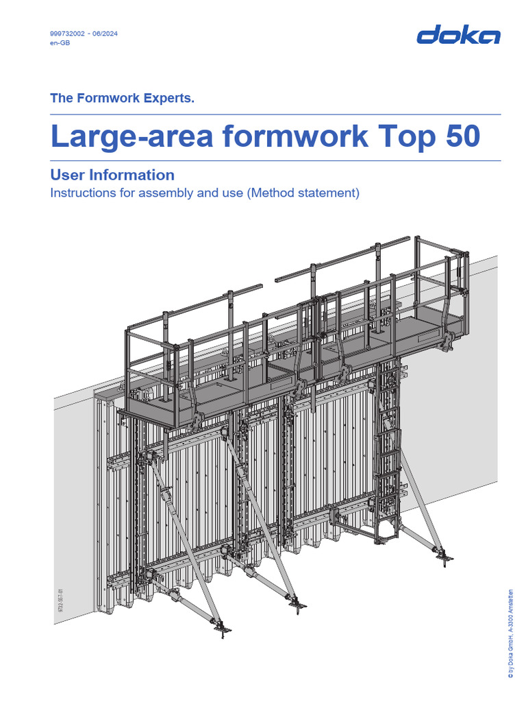 Doka - Top scaffold bracket L | PDF | Safety | Crane (Machine)