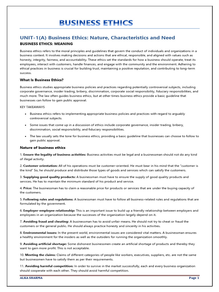 Understanding Business Ethics Essentials | PDF | Business Ethics ...