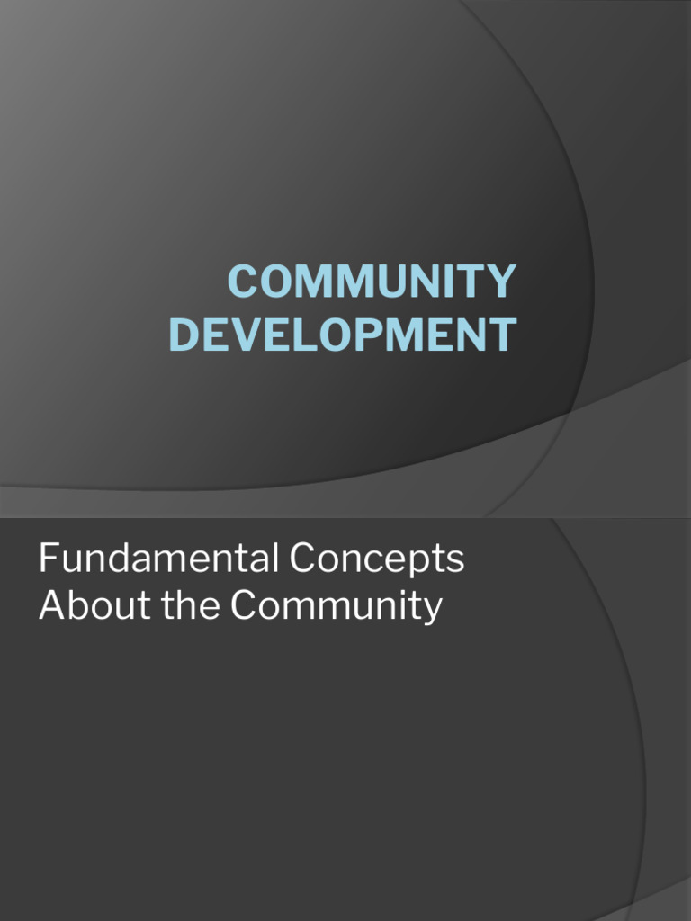 Community Development Essentials | PDF