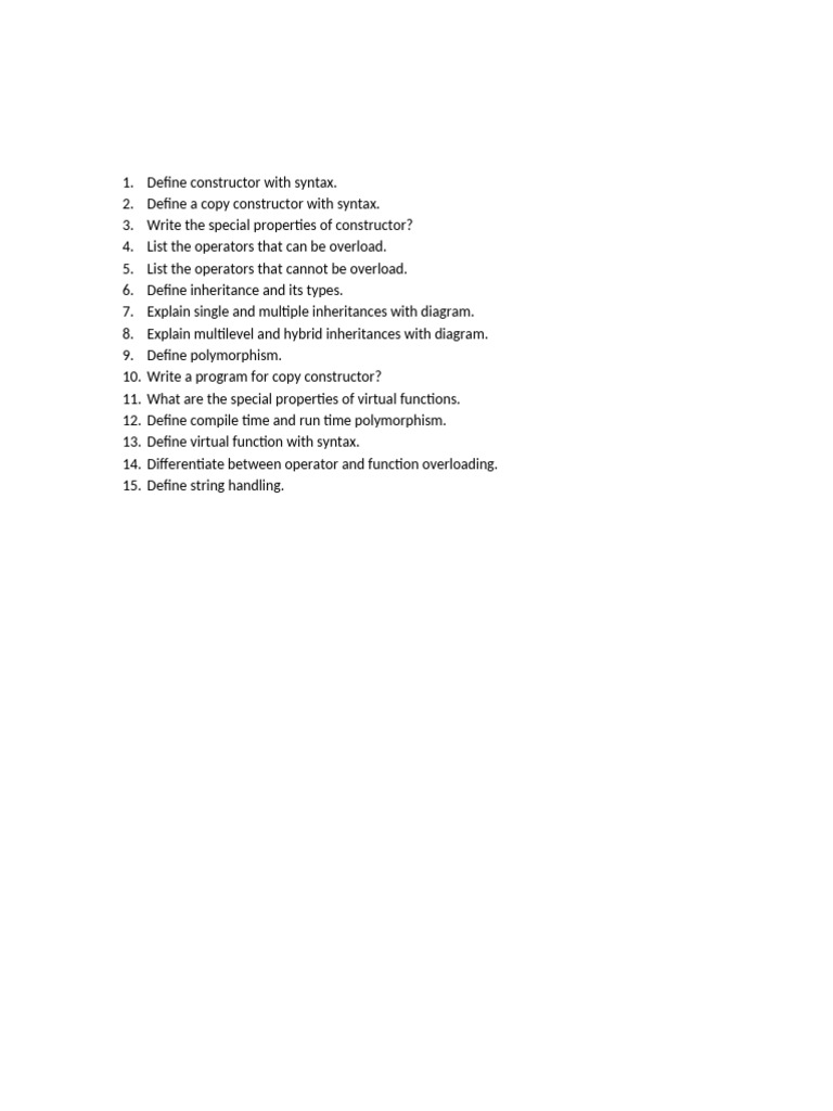 C++ Constructors and Inheritance Guide | PDF