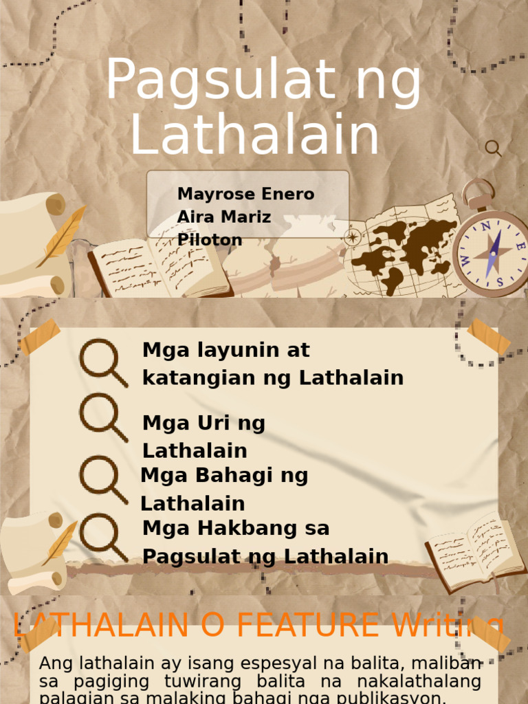 Pagsulat NG Lathalain Fil | PDF