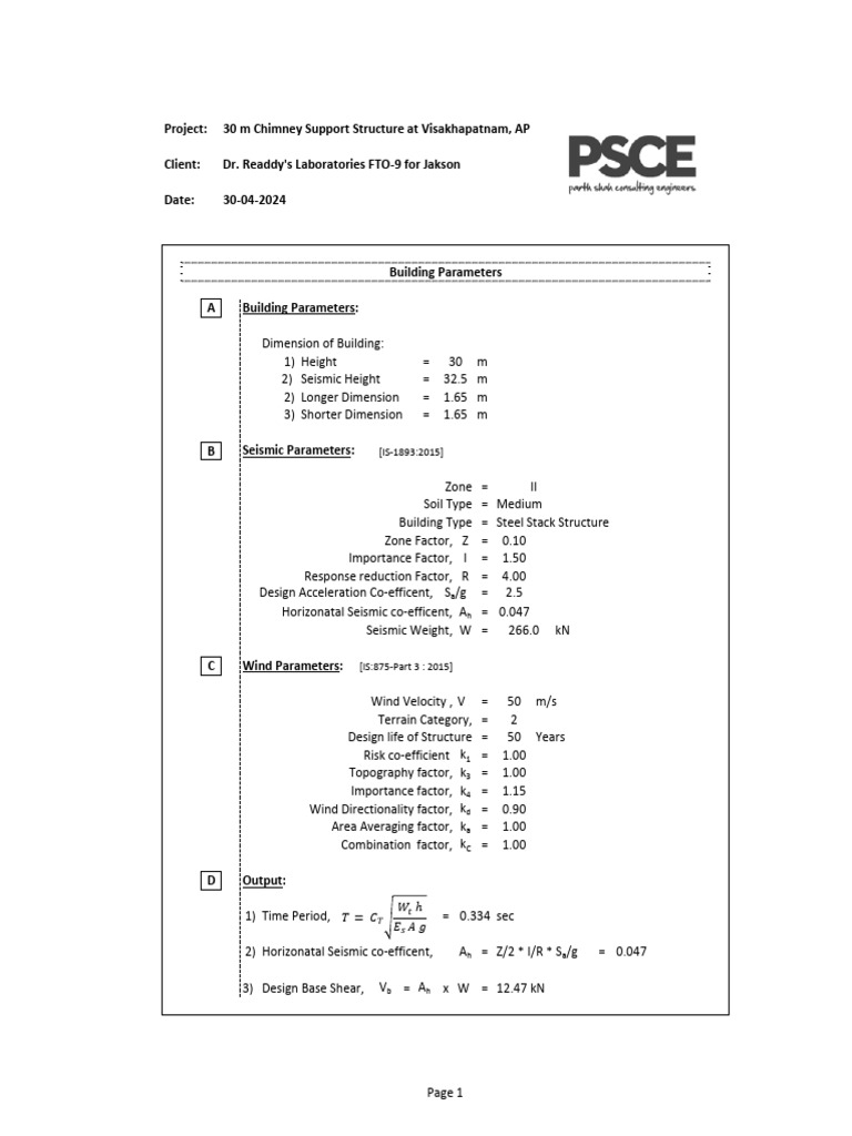 Annexure A - Building Parameters | PDF | Physical Sciences | Physical ...