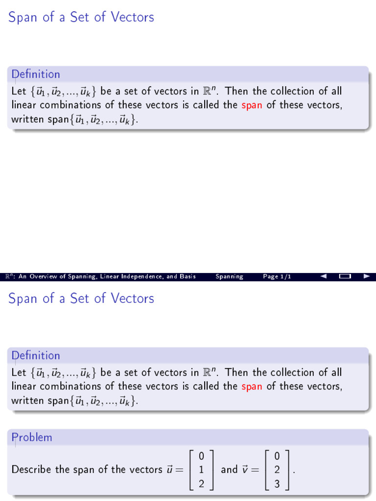 Chapter 4 Slide _5 | PDF | Linear Subspace | Basis (Linear Algebra)