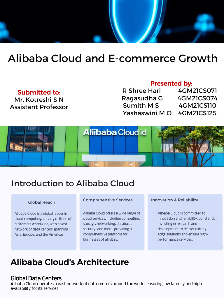 Alibaba Cloud and E Commerce Growth | PDF | Cloud Computing | Scalability