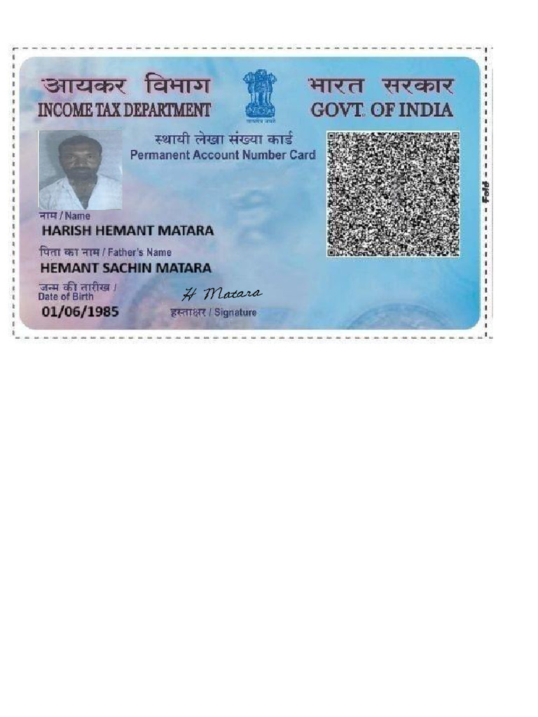 Aadhar and Pan OF HARISH | PDF