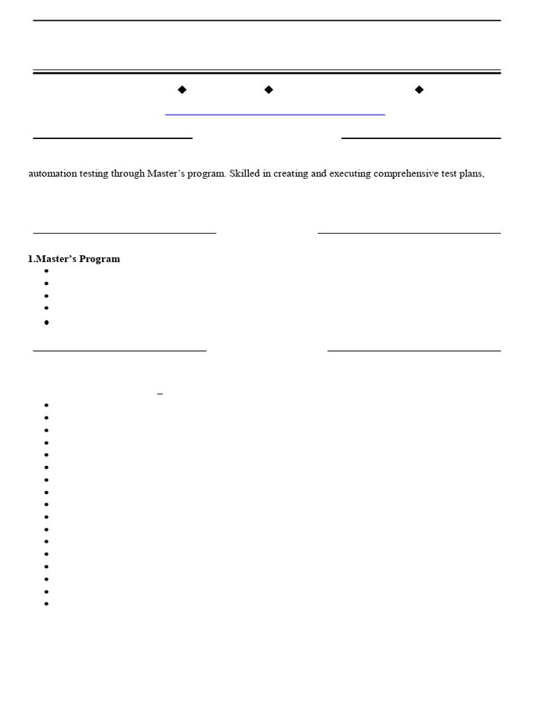 QA Expert with Automation Skills | PDF | Software Testing | Selenium ...