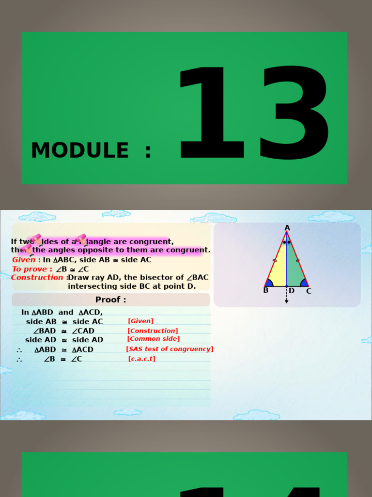 Triangles Lecture 4 | PDF | Euclid | Geometric Shapes
