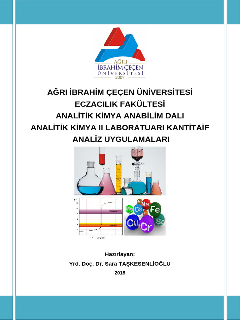 Analitik Kimya Lab-II Föyü | PDF