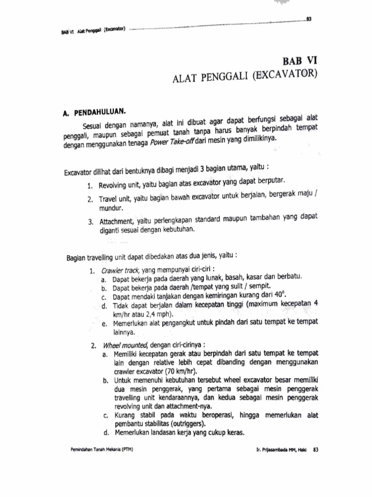 Alat Gali Excavator | PDF