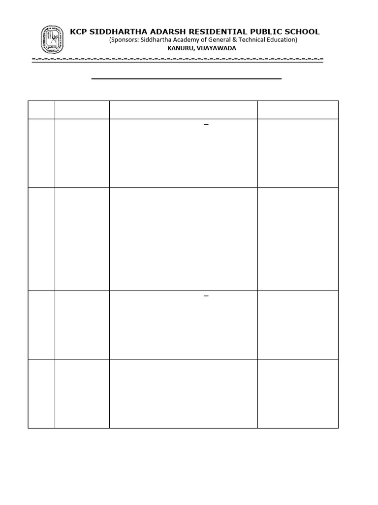 Class 8 Science Year Plan 2024-25 | PDF