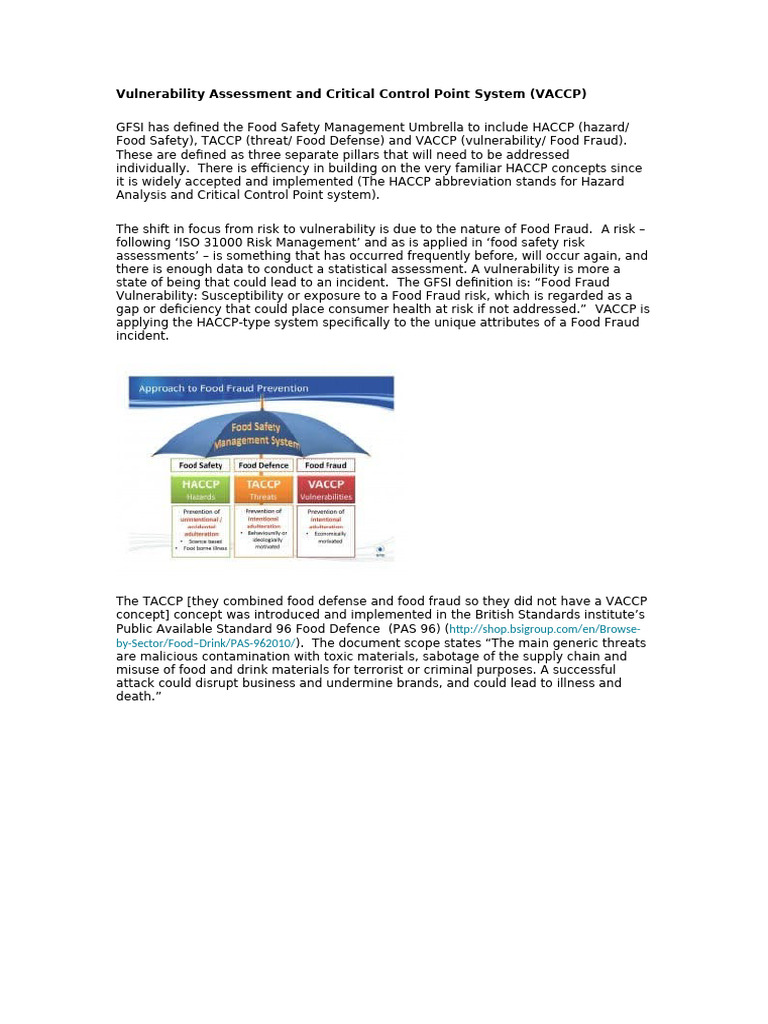 Vulnerability Assessment and Critical Control Poin | PDF