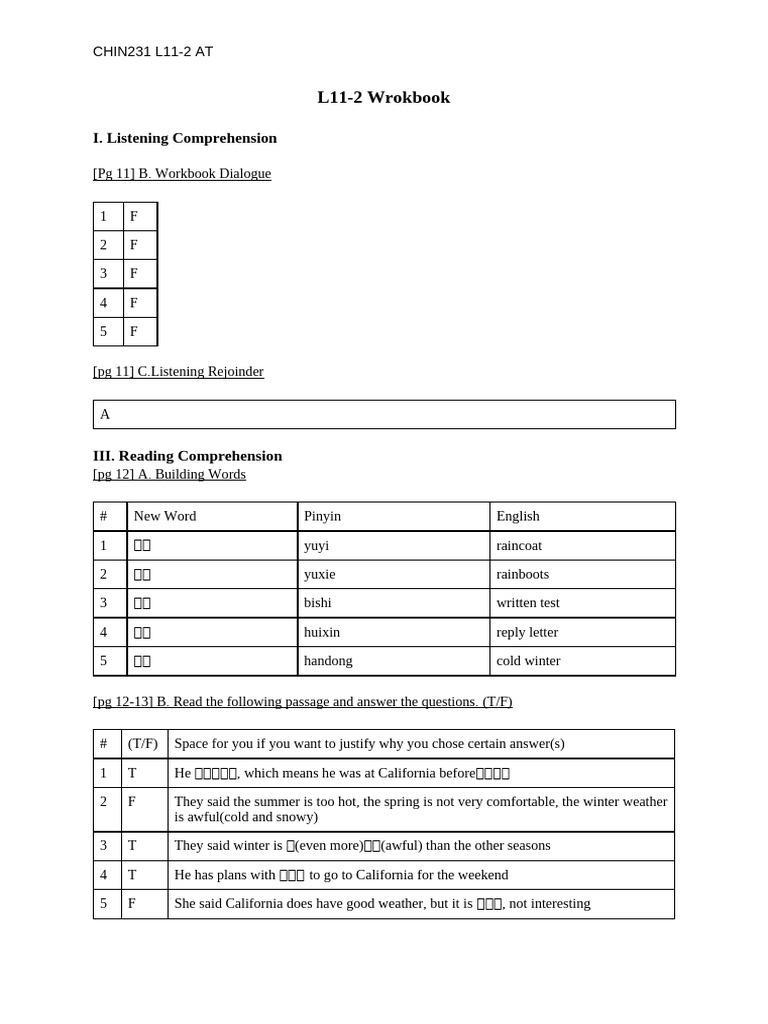 L11-2 Answer Sheet Template (Selected 2020W1) | PDF