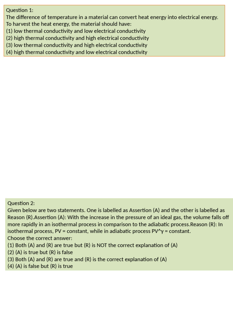 JEE Physics All Questions | PDF | Electrical Resistivity And ...