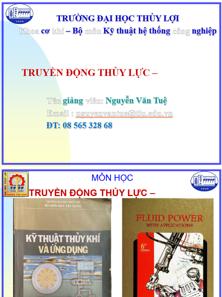 1 Chuong 1 Gioi Thieu Ve He Thong Thuy Khi 1 | PDF