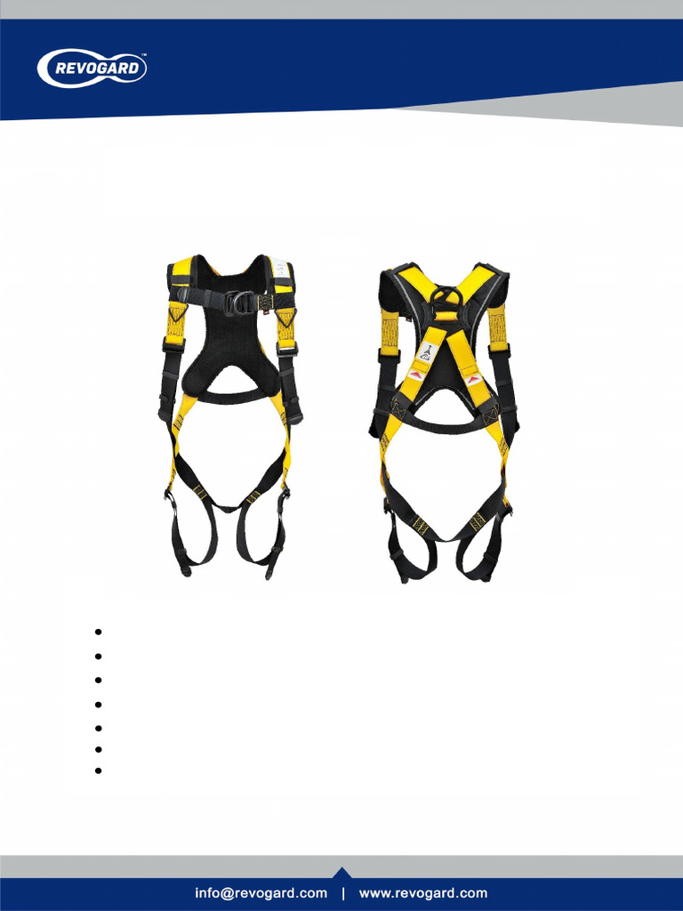 Revogard B280 Full Body Harness Features | PDF