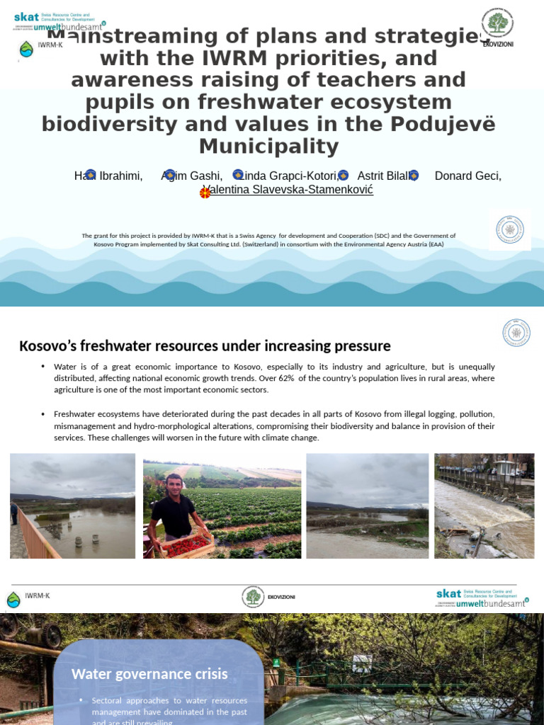 IWRM Strategies for Podujevë's Ecosystems | PDF | Water Resources | Water