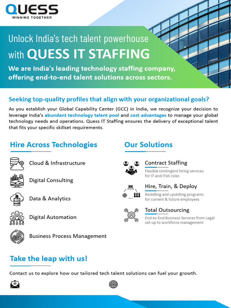 Quess IT Staffing Brochure | PDF