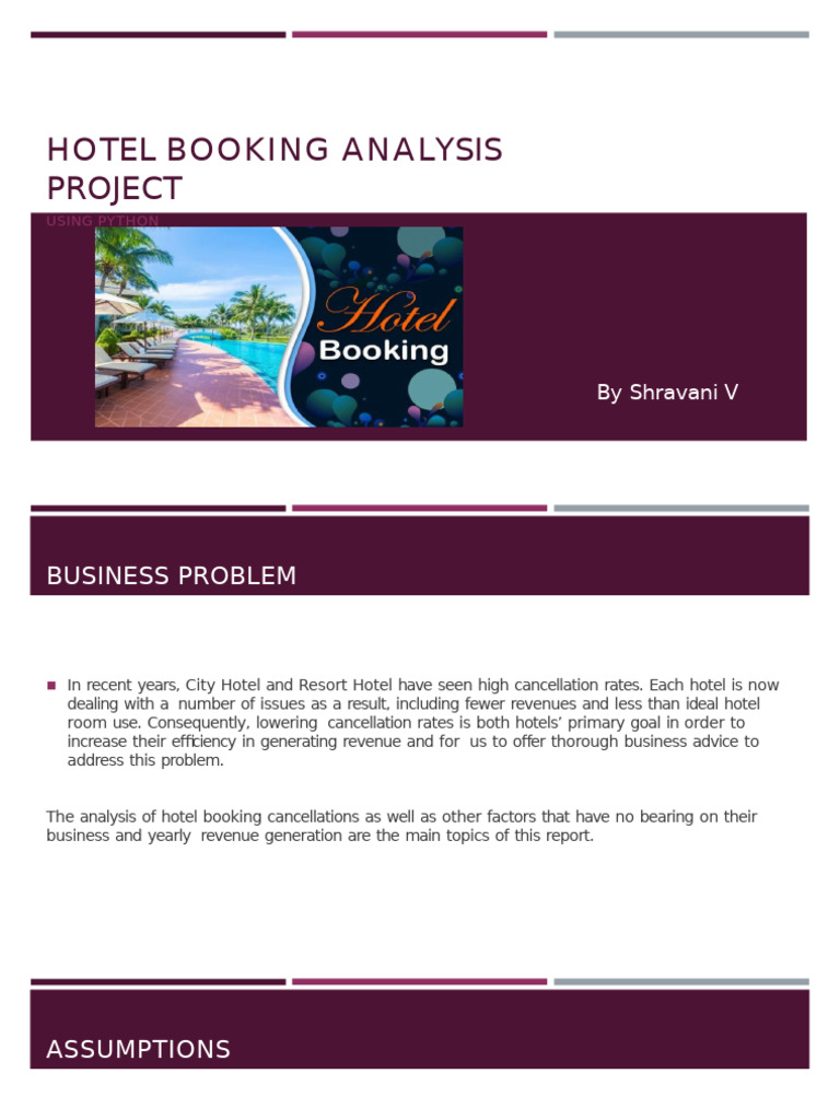 Hotel Booking Analysis Project | PDF | Hotel | Pricing