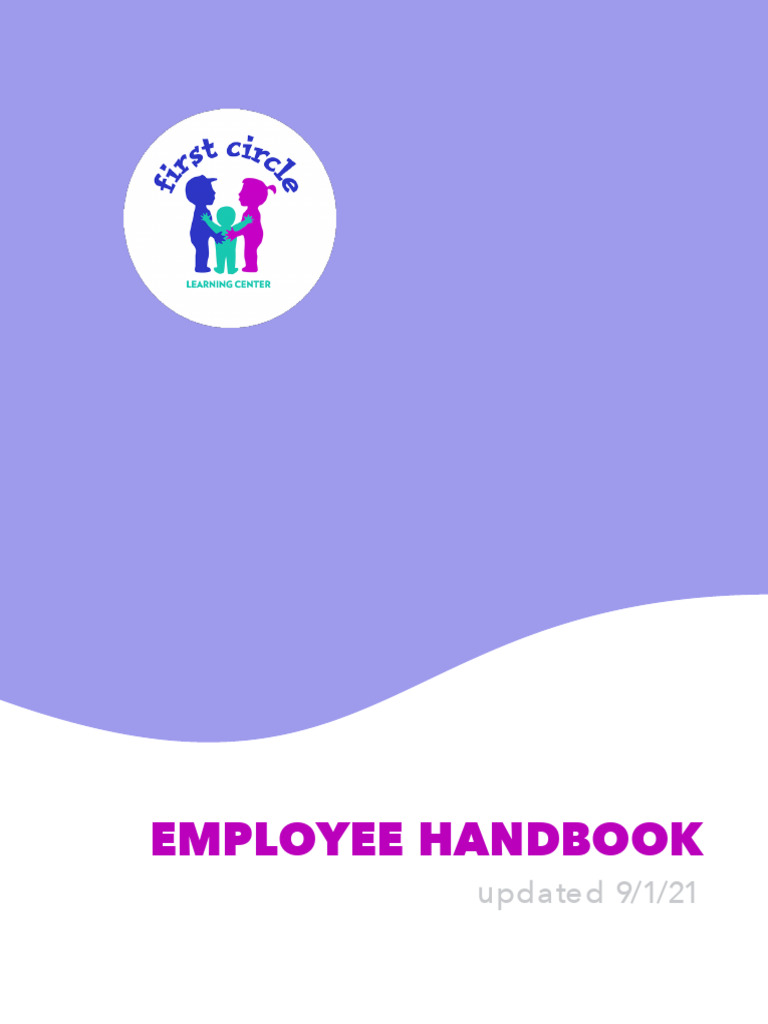 First Circle Learning Center Handbook | PDF | Employment | Teachers