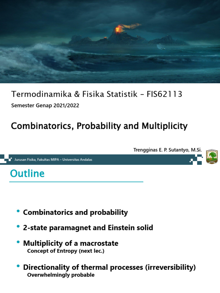 Combinatorics, Probability and Multiplicity | PDF | Probability ...