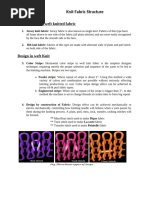 4 Basic Weft Knit Structure | PDF | Knitting | Textiles