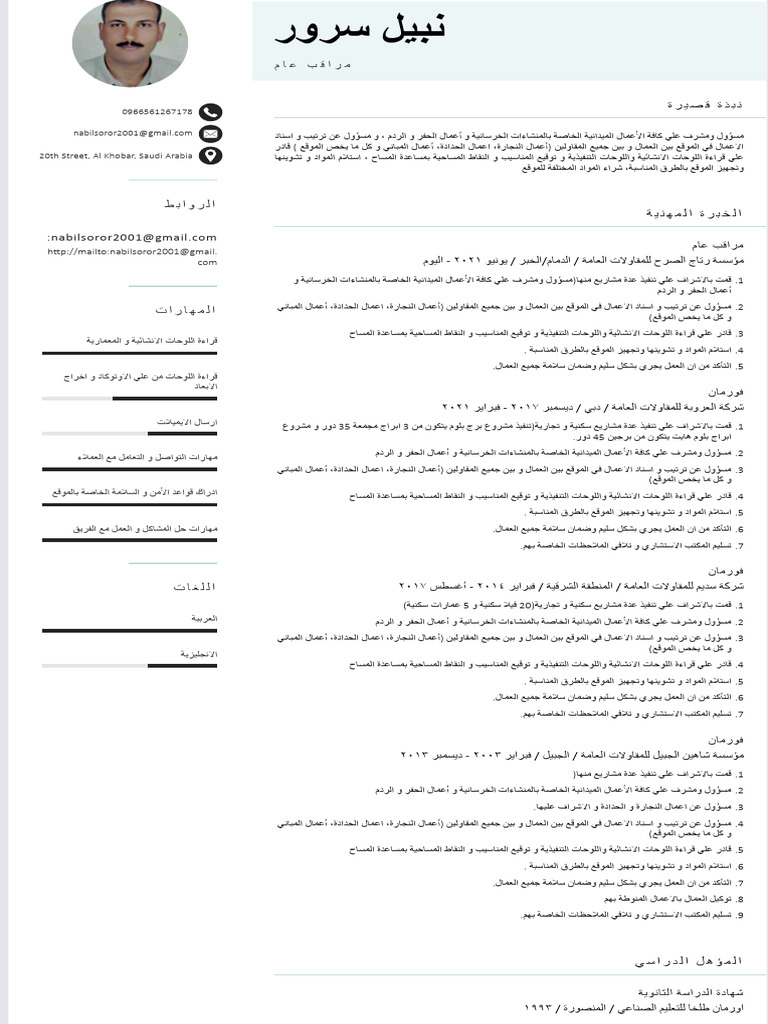 cv nabil soror2023 | PDF