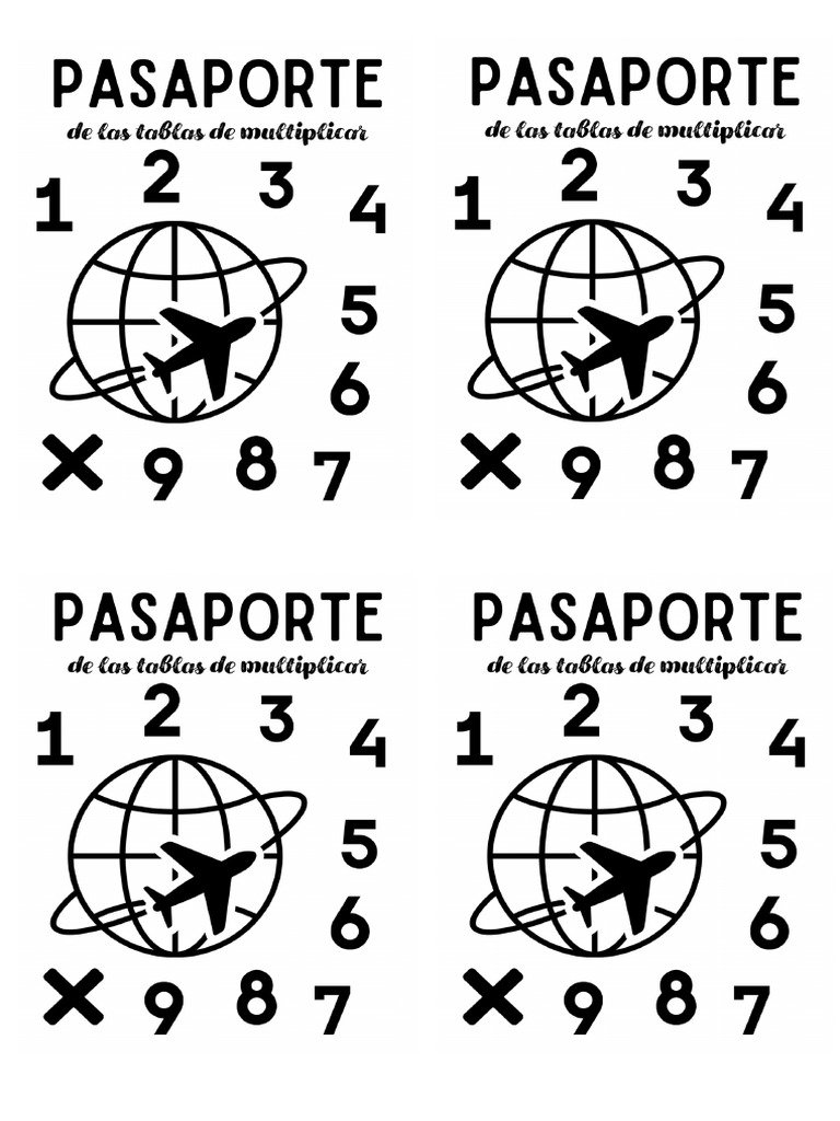 Pasaporte Multiplicaciones | PDF