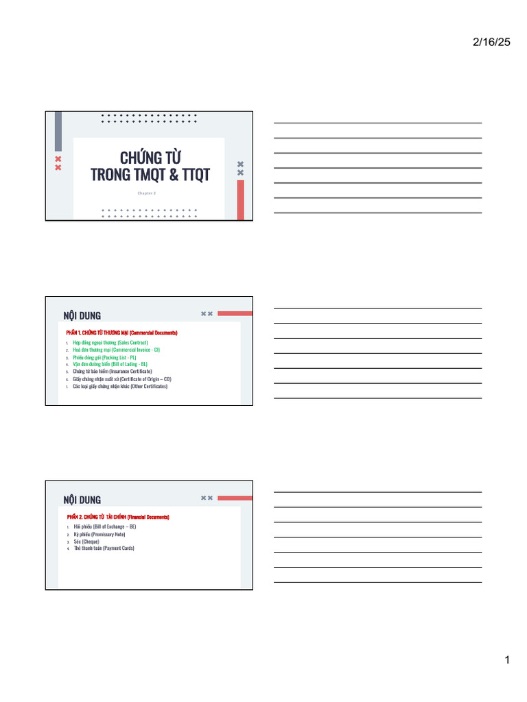 Chương 2. CH NG T Trong TMQT TTQT | PDF