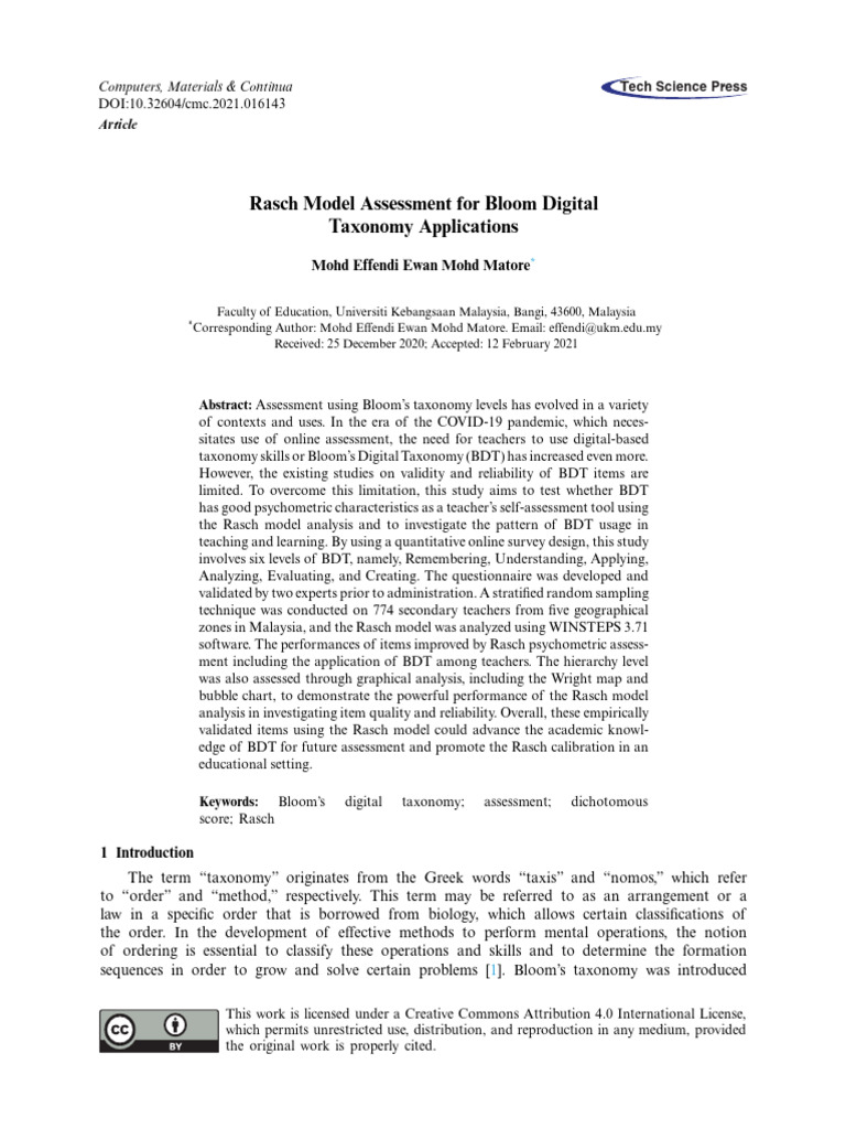 Digital Taxonomy for Teachers | PDF | Psychometrics | Educational ...