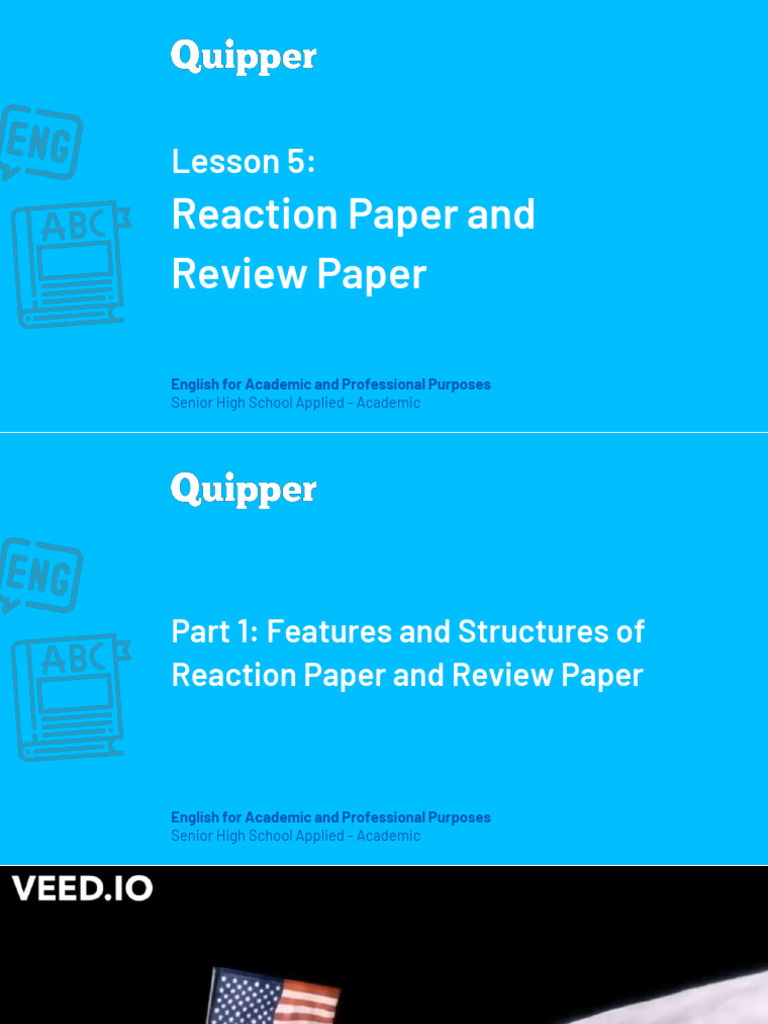 Reaction and Review Paper Guide | PDF | Evaluation | Cognition