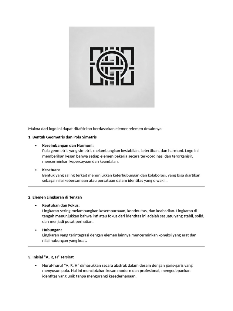 Makna dan Filosofi Logo Geometris | PDF