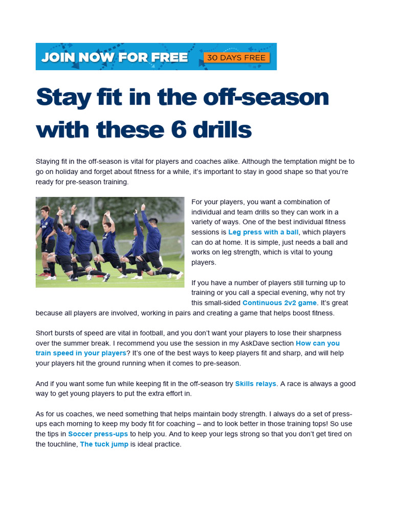off-season fitness | PDF